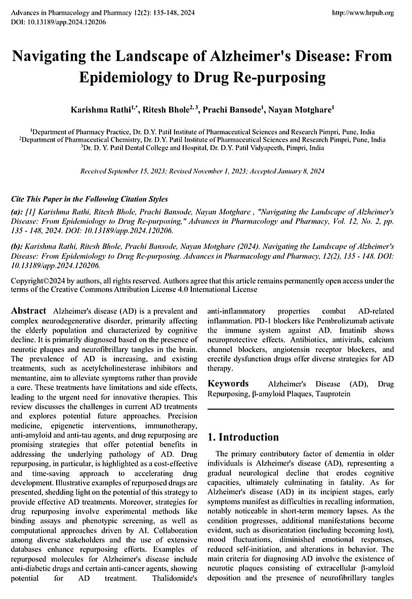 Prachi Bansode on LinkedIn: #research #publication #reviewarticle # ... Prachi Bansode on LinkedIn: #research #publication #reviewarticle # ...