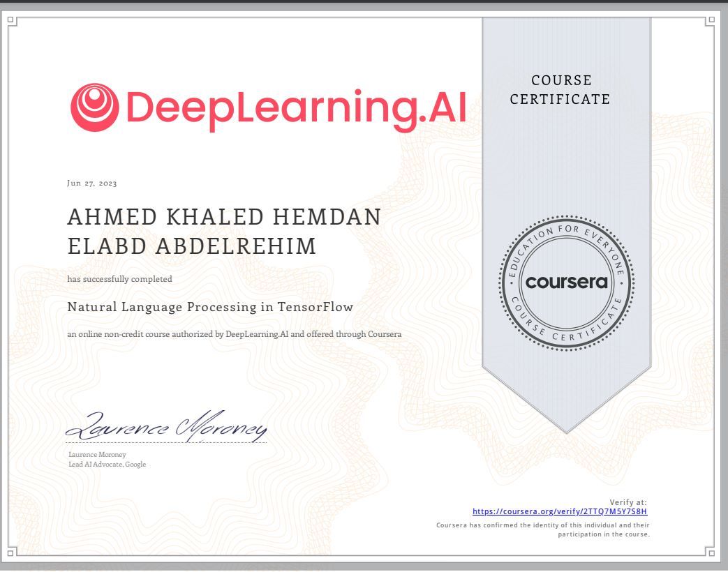 Ahmed Khalied on LinkedIn: #deeplearning #tensorflow #ai Ahmed Khalied on LinkedIn: #deeplearning #tensorflow #ai