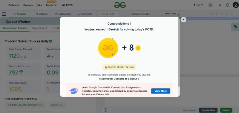 #83/100daysofcode: solved GeeksforGeekspotd question | Sundaram ... #83/100daysofcode: solved GeeksforGeekspotd question | Sundaram ...