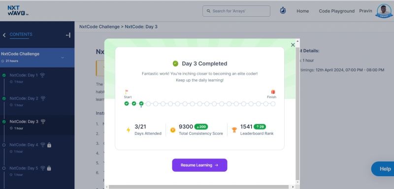 Pravin Arunachalam on LinkedIn: #nxtcode #nxtwave #nxtcode #ccbp # ... Pravin Arunachalam on LinkedIn: #nxtcode #nxtwave #nxtcode #ccbp # ...