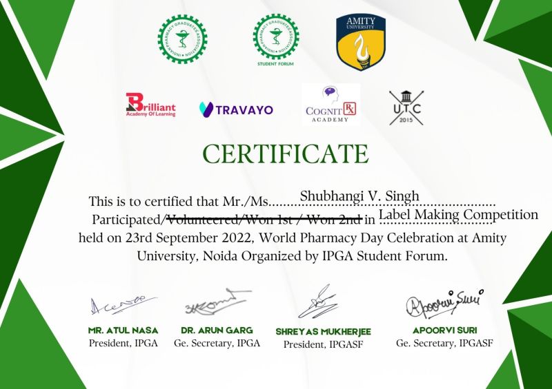 shubhangi pundir on LinkedIn: Participated in label making and poster ... shubhangi pundir on LinkedIn: Participated in label making and poster ...