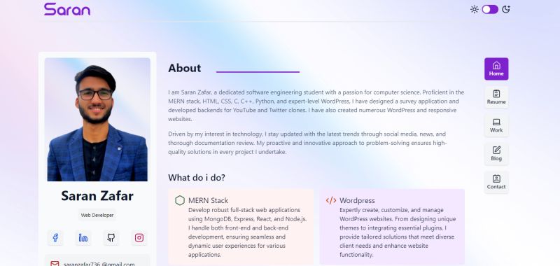 Saran Zafar on LinkedIn: #webdevelopment #reactjs #frontend #portfolio ... Saran Zafar on LinkedIn: #webdevelopment #reactjs #frontend #portfolio ...