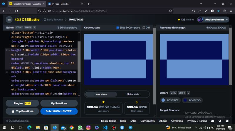 Abdurrehman Javed on LinkedIn: #day1 #css #css3 #csstricks #cssbattle # ... Abdurrehman Javed on LinkedIn: #day1 #css #css3 #csstricks #cssbattle # ...