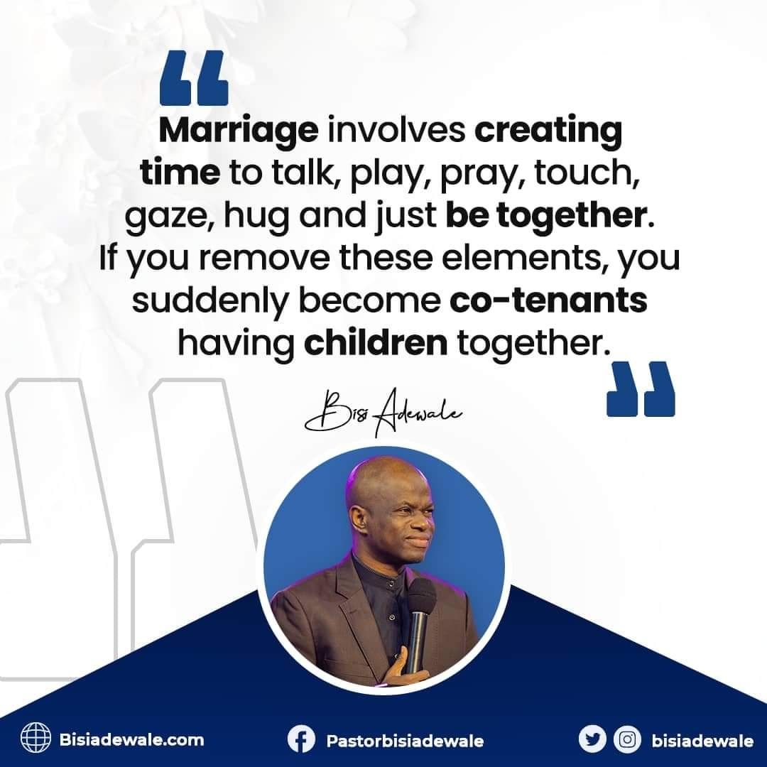 Bisi Adewale on LinkedIn: *Marriage involves creating time to talk ... Bisi Adewale on LinkedIn: *Marriage involves creating time to talk ...