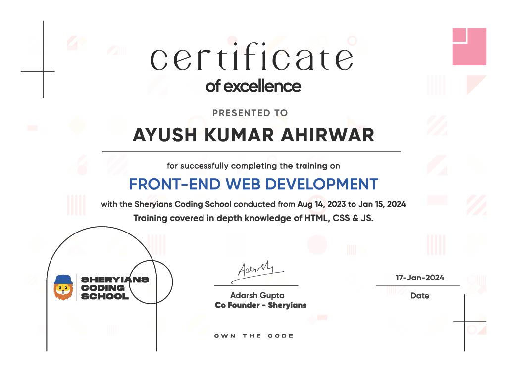 Ayush kumar Ahirwar on LinkedIn: #frontenddevelopment #codingjourney # ... Ayush kumar Ahirwar on LinkedIn: #frontenddevelopment #codingjourney # ...