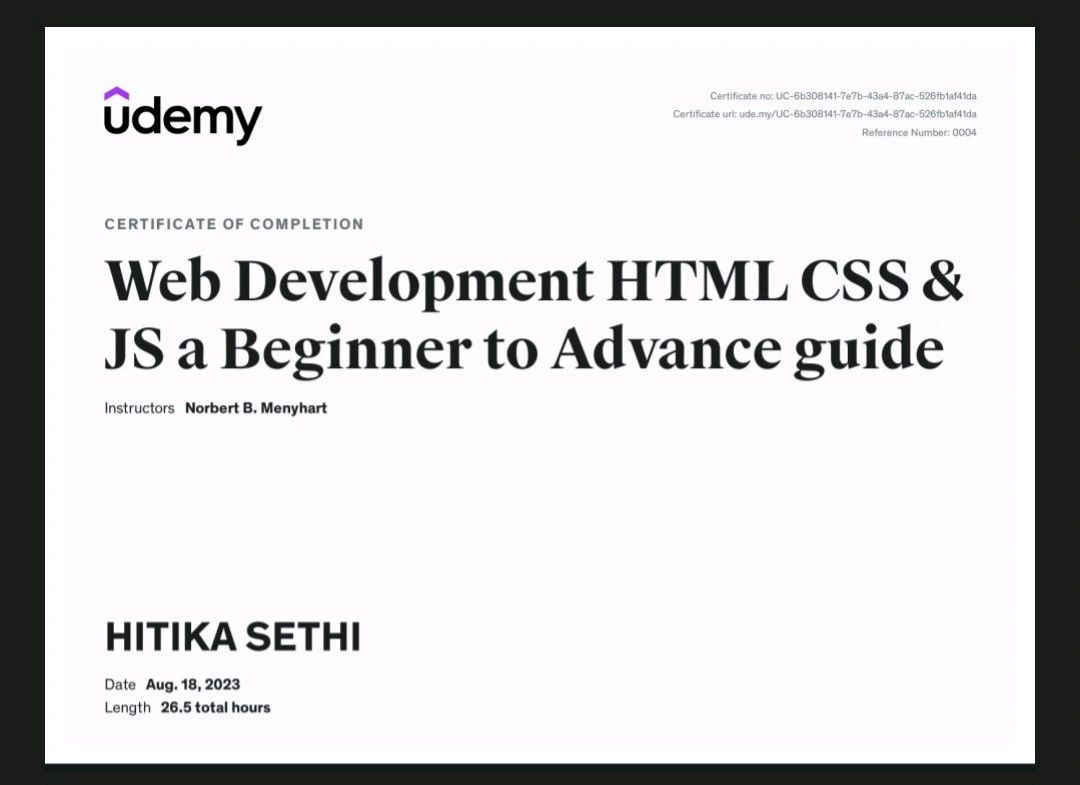 Hitika Sethi on LinkedIn: #html #css #javascript #webdevelopment # ... Hitika Sethi on LinkedIn: #html #css #javascript #webdevelopment # ...