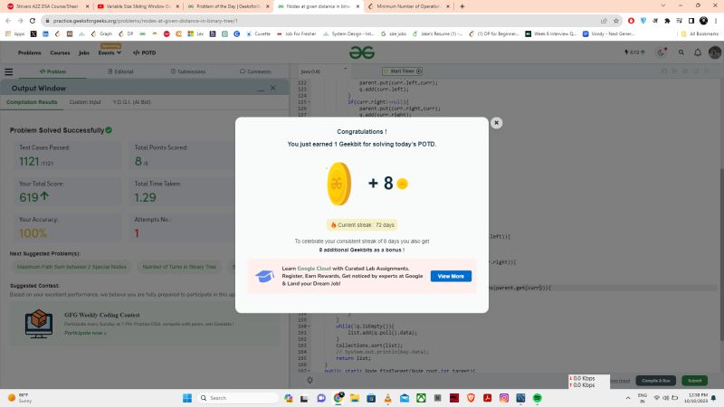 Day 178 of #365daysofcode #gfg #potd | Sujal Sharma posted on the topic ... Day 178 of #365daysofcode #gfg #potd | Sujal Sharma posted on the topic ...