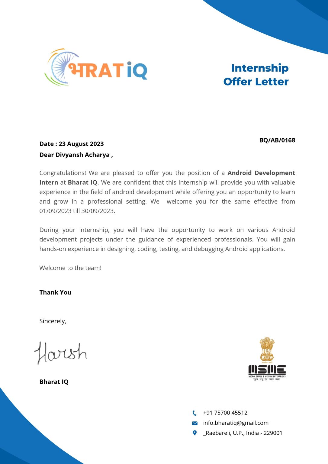 Divyansh Acharya on LinkedIn: #connections #bharatlq Divyansh Acharya on LinkedIn: #connections #bharatlq