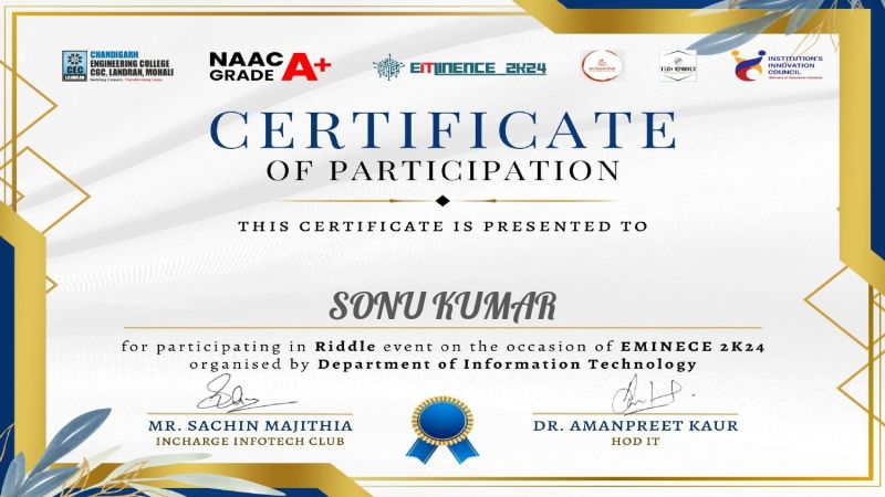 Sonu Gupta on LinkedIn: #eminences2k24 #riddleevents # ... Sonu Gupta on LinkedIn: #eminences2k24 #riddleevents # ...