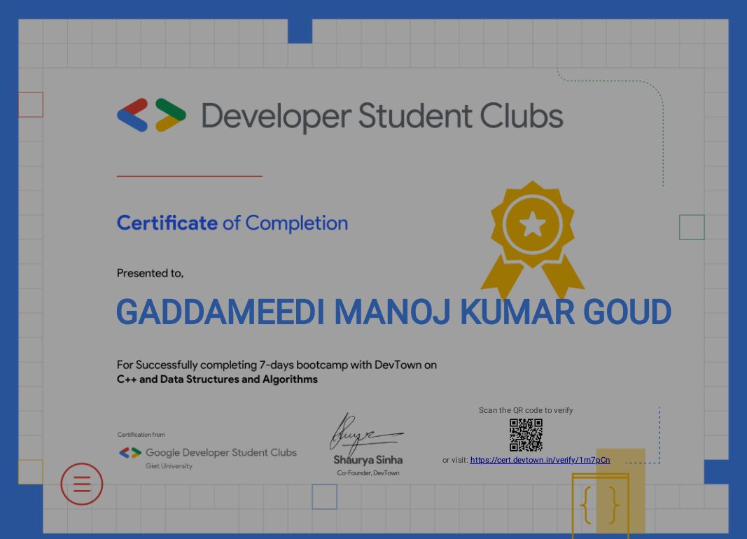 MANOJ Kumar Goud Gaddameedi on LinkedIn: #devtown MANOJ Kumar Goud Gaddameedi on LinkedIn: #devtown