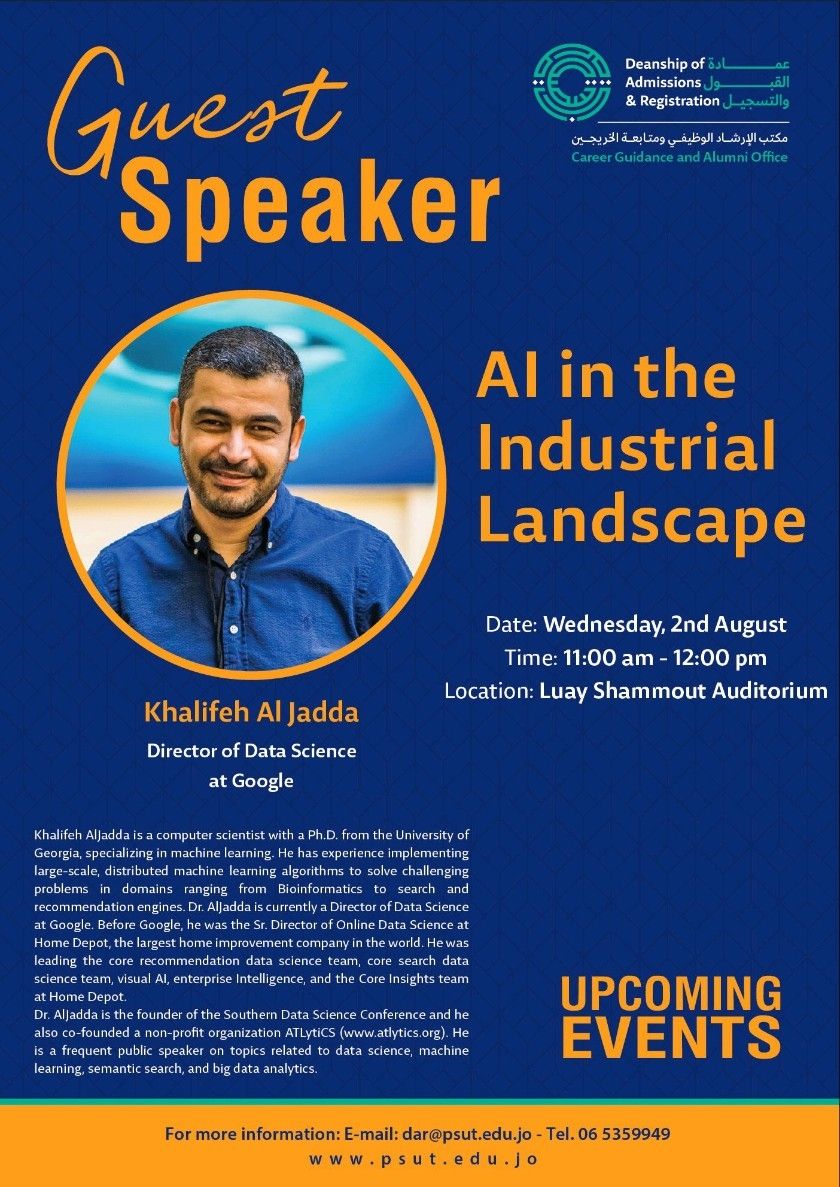 Khalifeh Al Jadda, Ph.D. on LinkedIn: I’m thrilled to give a talk at ... Khalifeh Al Jadda, Ph.D. on LinkedIn: I’m thrilled to give a talk at ...