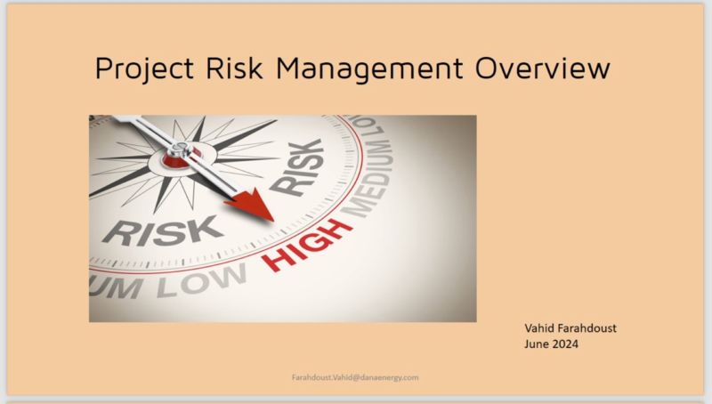 Vahid Farahdoust on LinkedIn: Project Risk Management course for ... Vahid Farahdoust on LinkedIn: Project Risk Management course for ...