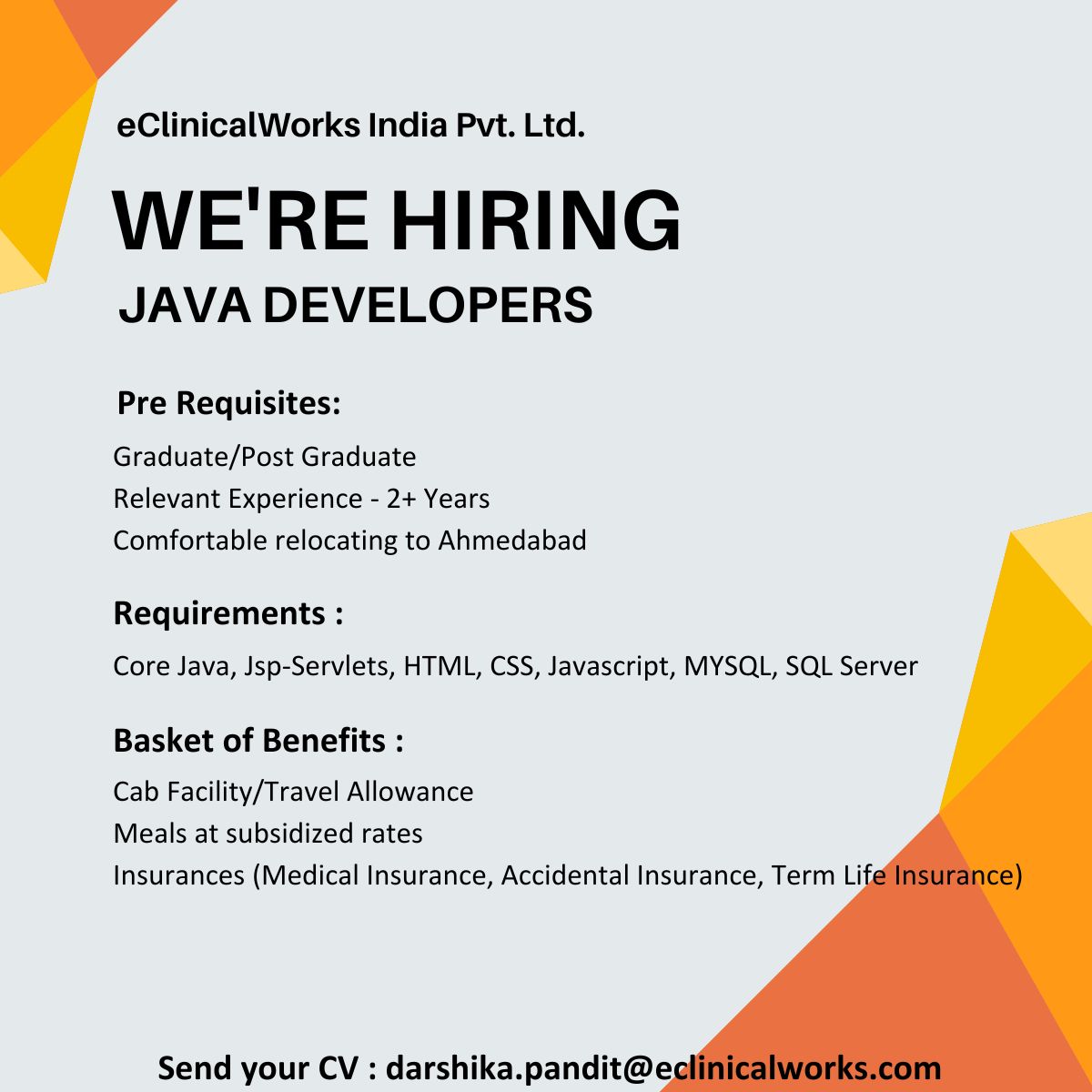 Darshika Pandit on LinkedIn: #javadeveloper #corejava #mysql # ... Darshika Pandit on LinkedIn: #javadeveloper #corejava #mysql # ...