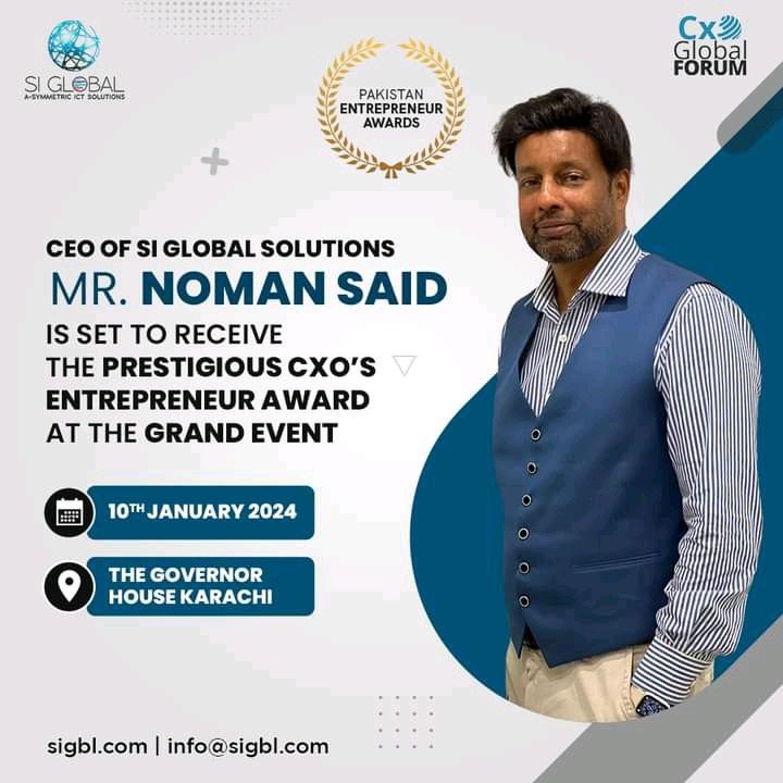 Noman Ahmed Said on LinkedIn: #cxoentrepreneuraward #siglobalsolution # ... Noman Ahmed Said on LinkedIn: #cxoentrepreneuraward #siglobalsolution # ...