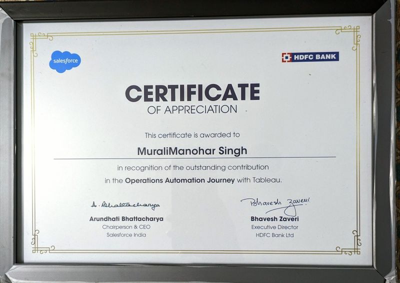 Murali Manohar Singh on LinkedIn: #hdfcbank #tableau | 20 comments Murali Manohar Singh on LinkedIn: #hdfcbank #tableau | 20 comments