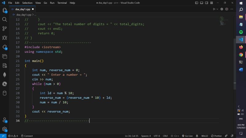 Himanshi Jain on LinkedIn: BASIC MATHS FOR DSA DAY - 2 PROBLEM -2 ... Himanshi Jain on LinkedIn: BASIC MATHS FOR DSA DAY - 2 PROBLEM -2 ...