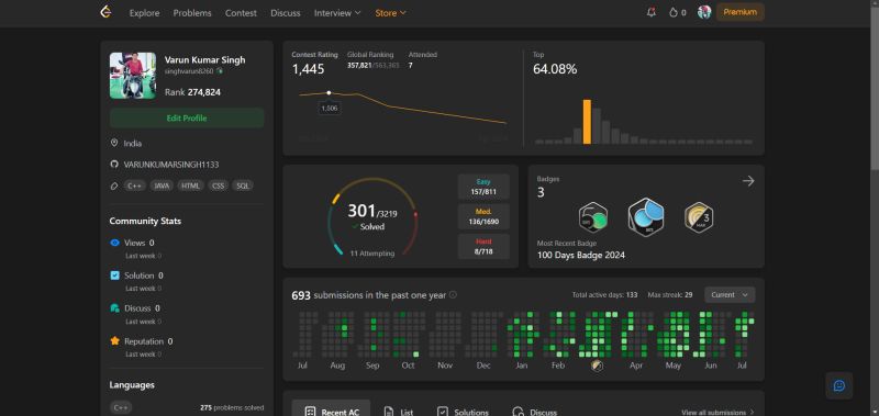 Varun Kumar Singh on LinkedIn: #leetcode #coding #programming # ... Varun Kumar Singh on LinkedIn: #leetcode #coding #programming # ...