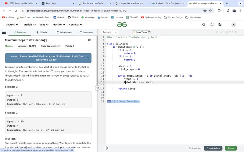 Anmol Kumar on LinkedIn: #leetcode #geeksforgeeks #dsa Anmol Kumar on LinkedIn: #leetcode #geeksforgeeks #dsa
