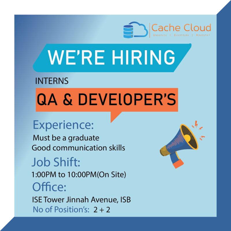 Cache Cloud INC on LinkedIn: #internship #intern #freshgraduate #job # ... Cache Cloud INC on LinkedIn: #internship #intern #freshgraduate #job # ...
