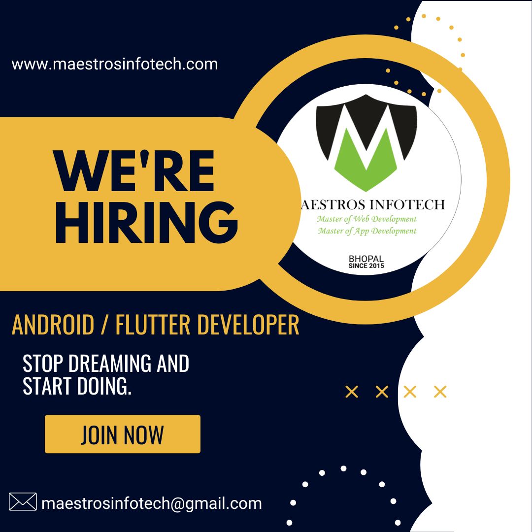 Maestro's Infotech on LinkedIn: #maestrosinfotech #androiddeveloper # ... Maestro's Infotech on LinkedIn: #maestrosinfotech #androiddeveloper # ...