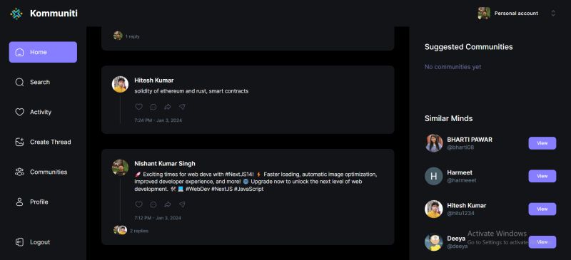 Nishant Kumar Singh on LinkedIn: #kommuniti #nextjs13 #socialplatforms ... Nishant Kumar Singh on LinkedIn: #kommuniti #nextjs13 #socialplatforms ...