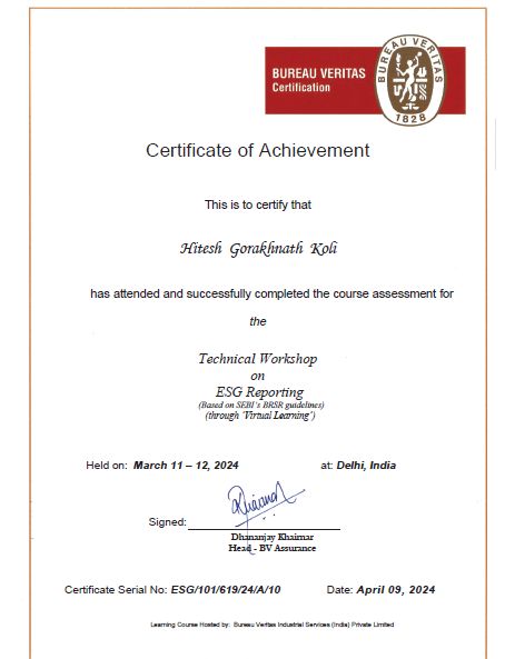 Hitesh Koli CSP, NEBOSH on LinkedIn: Successfully completed the ... Hitesh Koli CSP, NEBOSH on LinkedIn: Successfully completed the ...