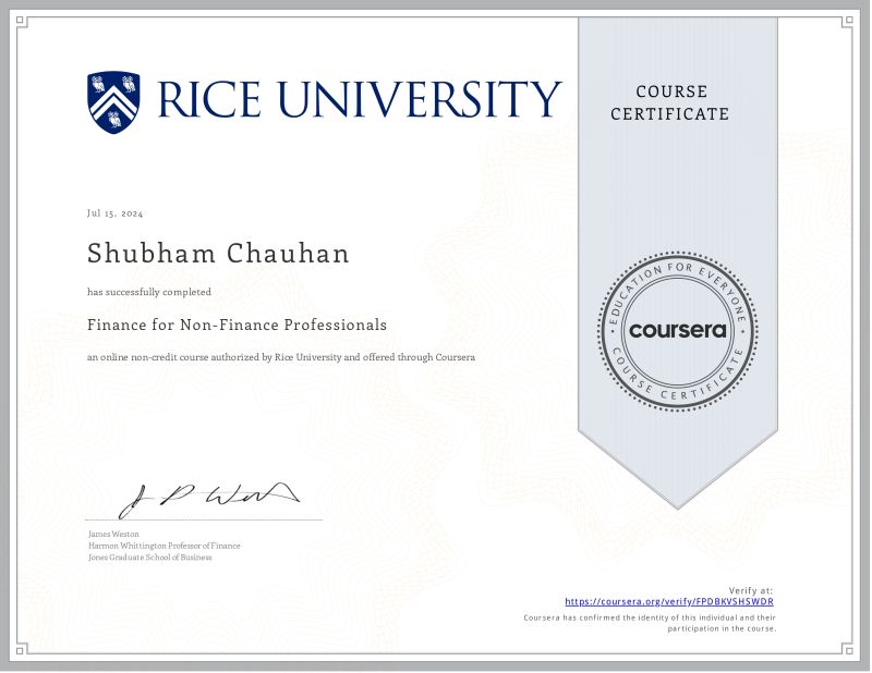Shubham Chauhan on LinkedIn: #finance #continuouslearning # ... Shubham Chauhan on LinkedIn: #finance #continuouslearning # ...