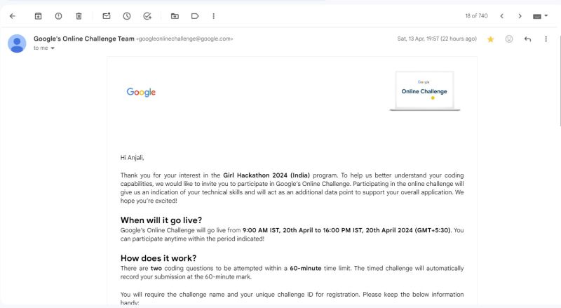 Anjali Shukla on LinkedIn: #google #hackathon #googlegirlhackathon2024 ... Anjali Shukla on LinkedIn: #google #hackathon #googlegirlhackathon2024 ...