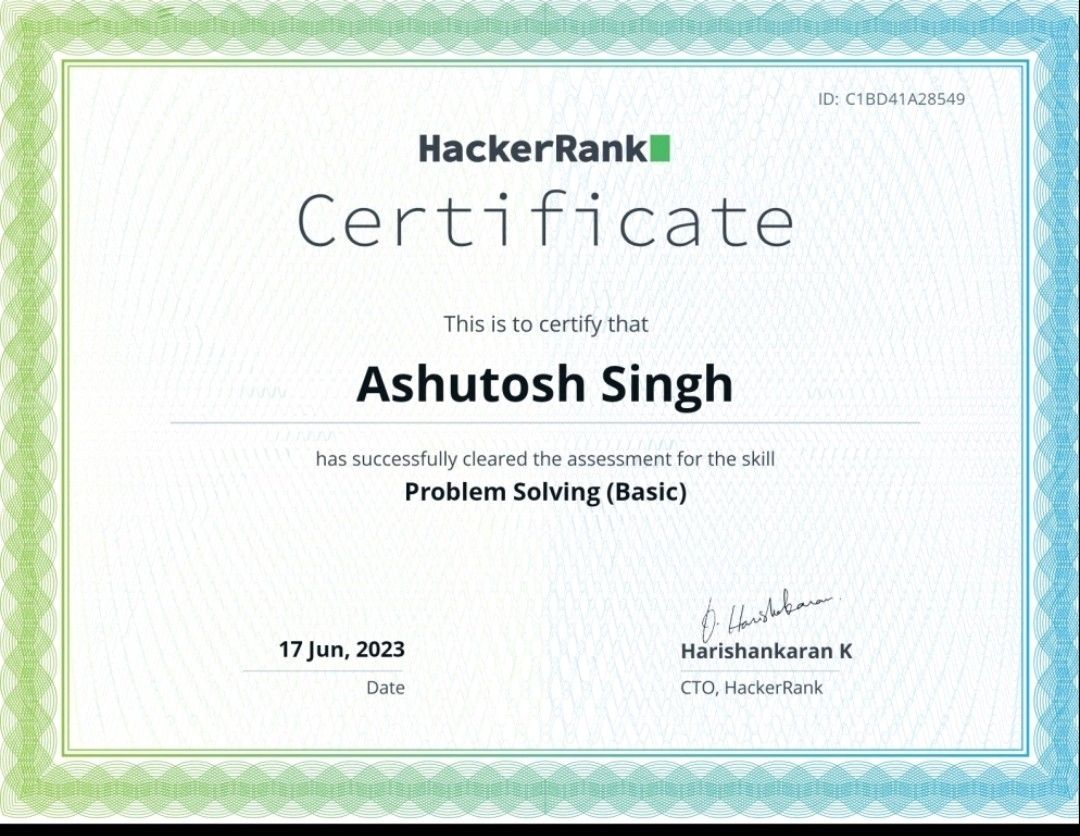 Ashutosh Singh on LinkedIn: #hackerrank #dsa #dsainjava #problemsolving Ashutosh Singh on LinkedIn: #hackerrank #dsa #dsainjava #problemsolving