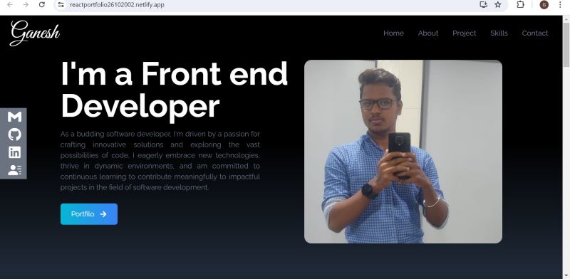 Ganesh . S on LinkedIn: #webdev #javascript #portfolio #frontend #react Ganesh . S on LinkedIn: #webdev #javascript #portfolio #frontend #react