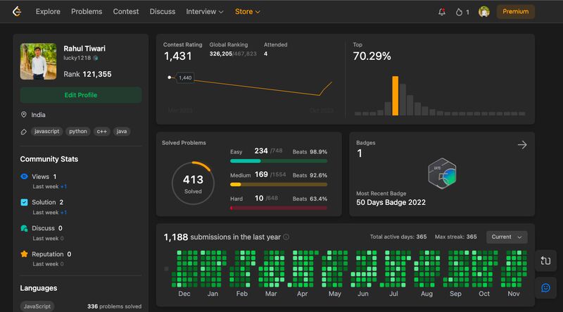 Celebrating 365 Days of LeetCode Streak | Rahul Tiwari posted on the ... Celebrating 365 Days of LeetCode Streak | Rahul Tiwari posted on the ...