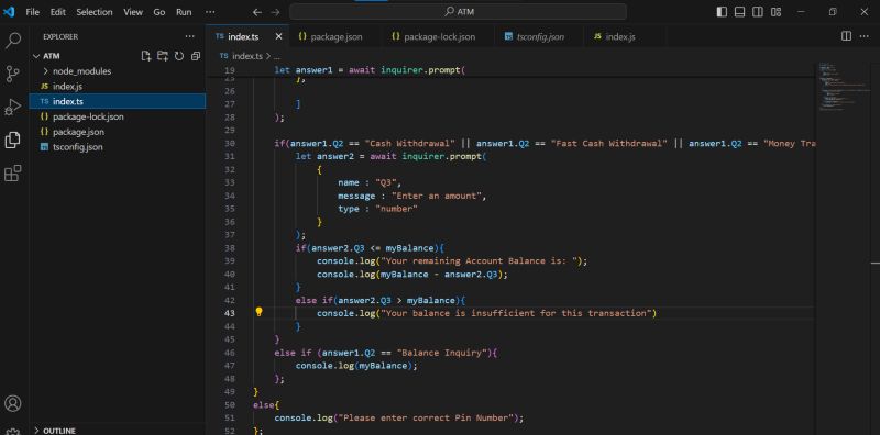 Moattar Ali on LinkedIn: Ramzan Coding Night Project # 03(ATM) code ... Moattar Ali on LinkedIn: Ramzan Coding Night Project # 03(ATM) code ...