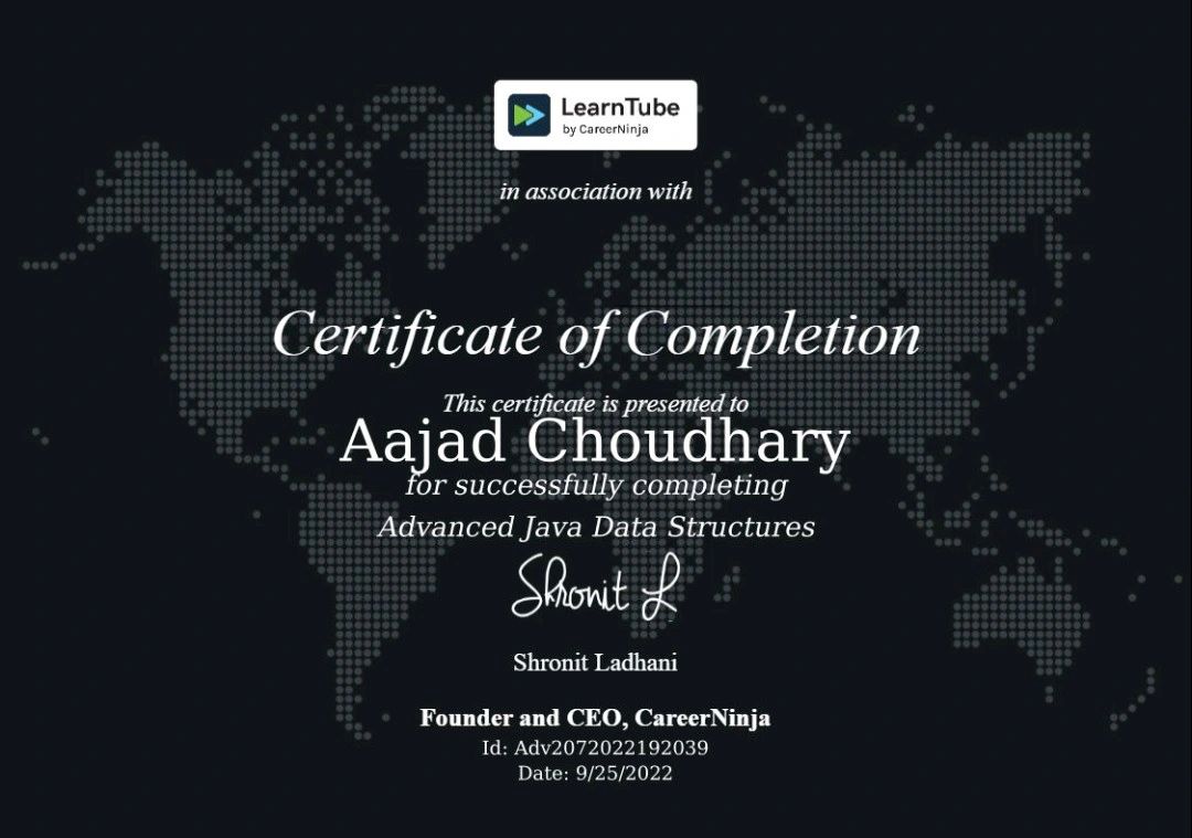 Aajad choudhary on LinkedIn: Java data structures Aajad choudhary on LinkedIn: Java data structures