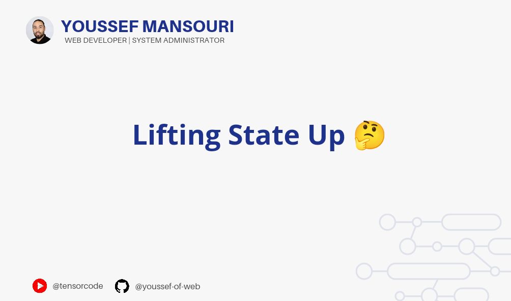 How to lift state up in React | Youssef Mansouri posted on the topic ... How to lift state up in React | Youssef Mansouri posted on the topic ...
