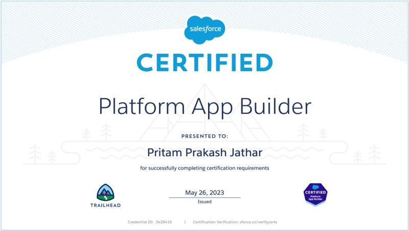 PRITAM JATHAR on LinkedIn: #salesforce #accentureindia # ... PRITAM JATHAR on LinkedIn: #salesforce #accentureindia # ...