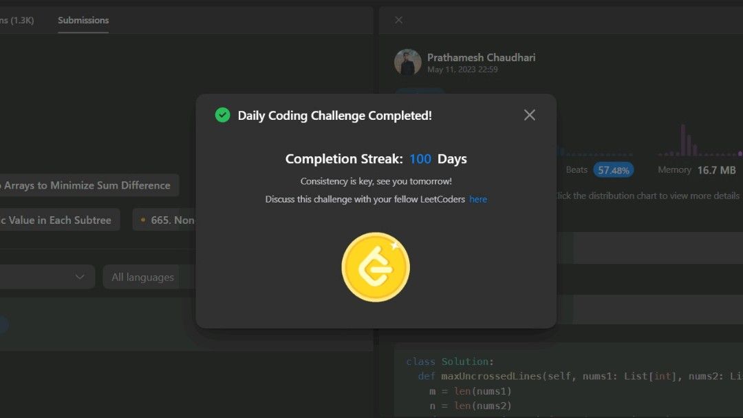 Prathamesh Chaudhari on LinkedIn: #leetcode #leetcode2023 # ... Prathamesh Chaudhari on LinkedIn: #leetcode #leetcode2023 # ...