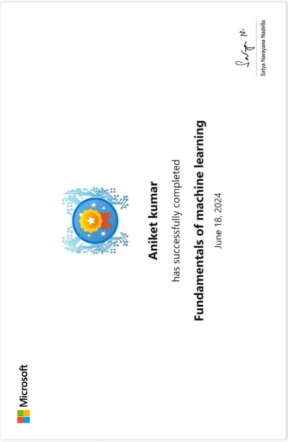 Aniket kumar on LinkedIn: Excited to share a new certification in my ... Aniket kumar on LinkedIn: Excited to share a new certification in my ...
