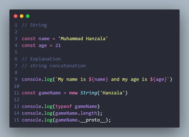 muhammad hanzala on LinkedIn: Strings in Javascript muhammad hanzala on LinkedIn: Strings in Javascript