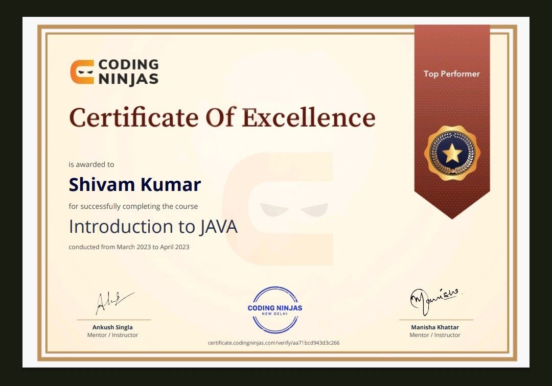 Shivam K. on LinkedIn: #java #programming #coding Shivam K. on LinkedIn: #java #programming #coding