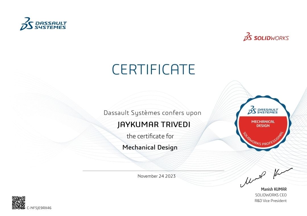 JAYKUMAR TRIVEDI on LinkedIn: I am happy to share a new certificate ... JAYKUMAR TRIVEDI on LinkedIn: I am happy to share a new certificate ...