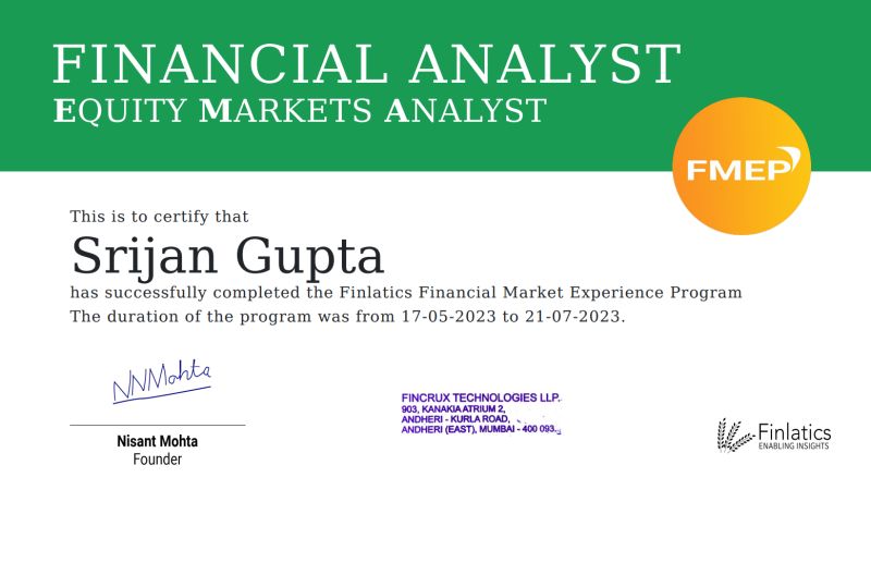 Srijan Gupta on LinkedIn: Delighted to announce I have successfully ... Srijan Gupta on LinkedIn: Delighted to announce I have successfully ...