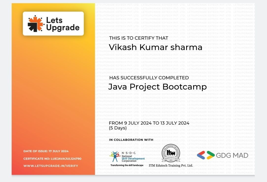 Vikash Kr. Sharma on LinkedIn: #let #letsupgrade Vikash Kr. Sharma on LinkedIn: #let #letsupgrade