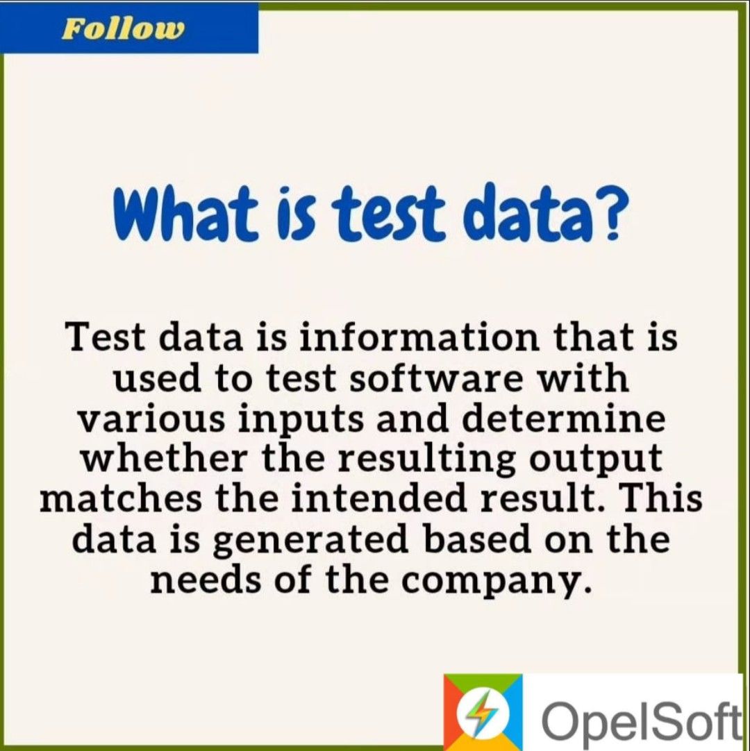 Opelsoft on LinkedIn: #testdata #softwaretesting #dataquality # ... Opelsoft on LinkedIn: #testdata #softwaretesting #dataquality # ...