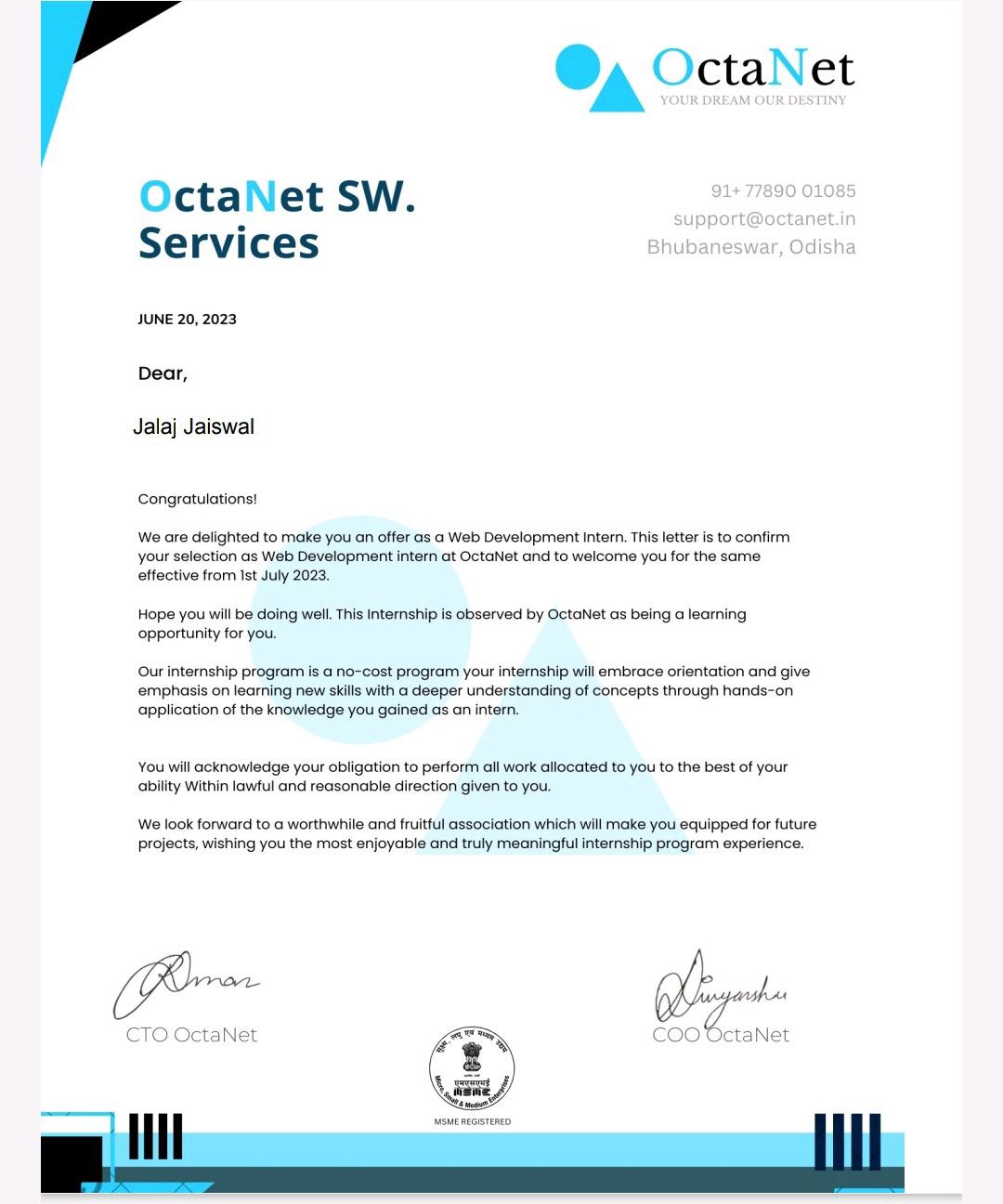JALAJ JAISWAL on LinkedIn: #octanet #webdevelopment #internship JALAJ JAISWAL on LinkedIn: #octanet #webdevelopment #internship