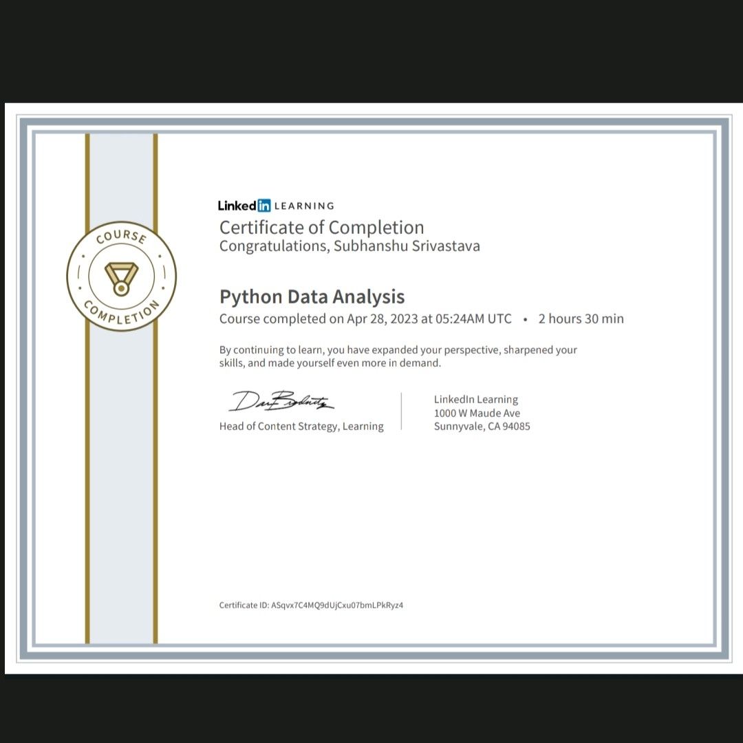 Subhanshu Srivastava on LinkedIn: #pythonprogramming # ... Subhanshu Srivastava on LinkedIn: #pythonprogramming # ...