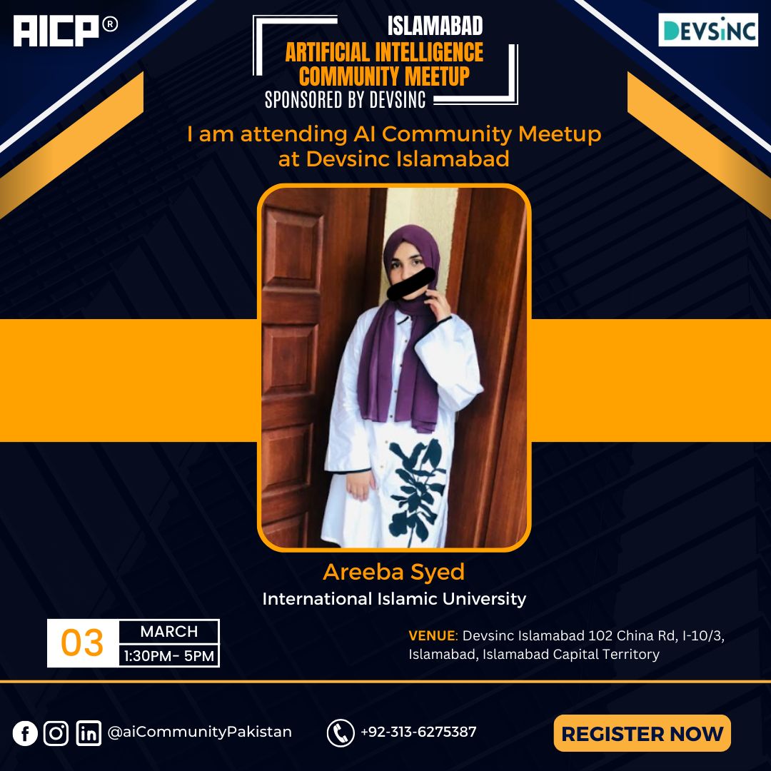 Areeba Syed on LinkedIn: #aicp #aicommunity #meetup #devsinc Areeba Syed on LinkedIn: #aicp #aicommunity #meetup #devsinc