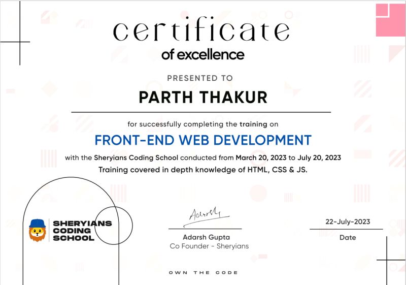 Parth Thakur on LinkedIn: #webdevchampion #html #css #javascript # ... Parth Thakur on LinkedIn: #webdevchampion #html #css #javascript # ...