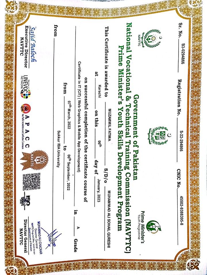 Muzammil Fatima . posted on LinkedIn Muzammil Fatima . posted on LinkedIn