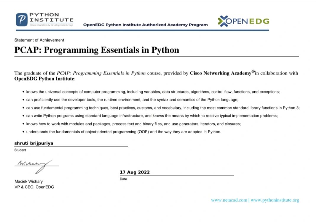 Shruti Brijpuriya on LinkedIn: #programming #python Shruti Brijpuriya on LinkedIn: #programming #python
