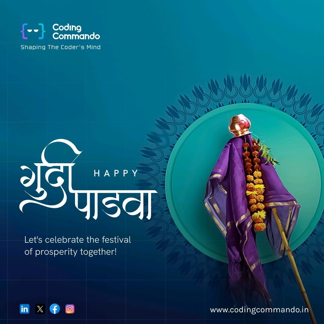 Coding Commando on LinkedIn: #codingcommando #gudipadwa Coding Commando on LinkedIn: #codingcommando #gudipadwa
